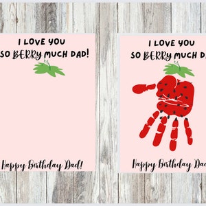Father's Day/dad Birthday Handprint Craft/gift for Grandpa/kid's Craft ...
