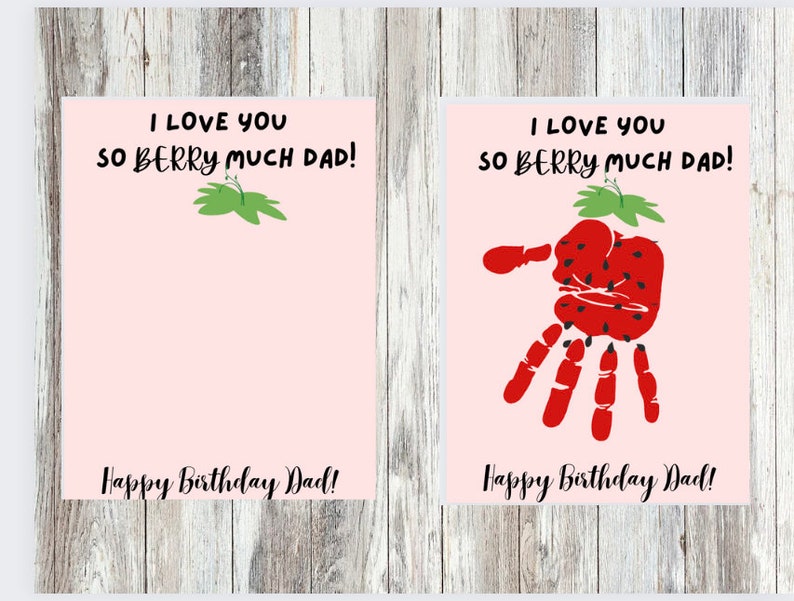 Father's Day/dad Birthday Handprint Craft/gift for Grandpa/kid's Craft ...