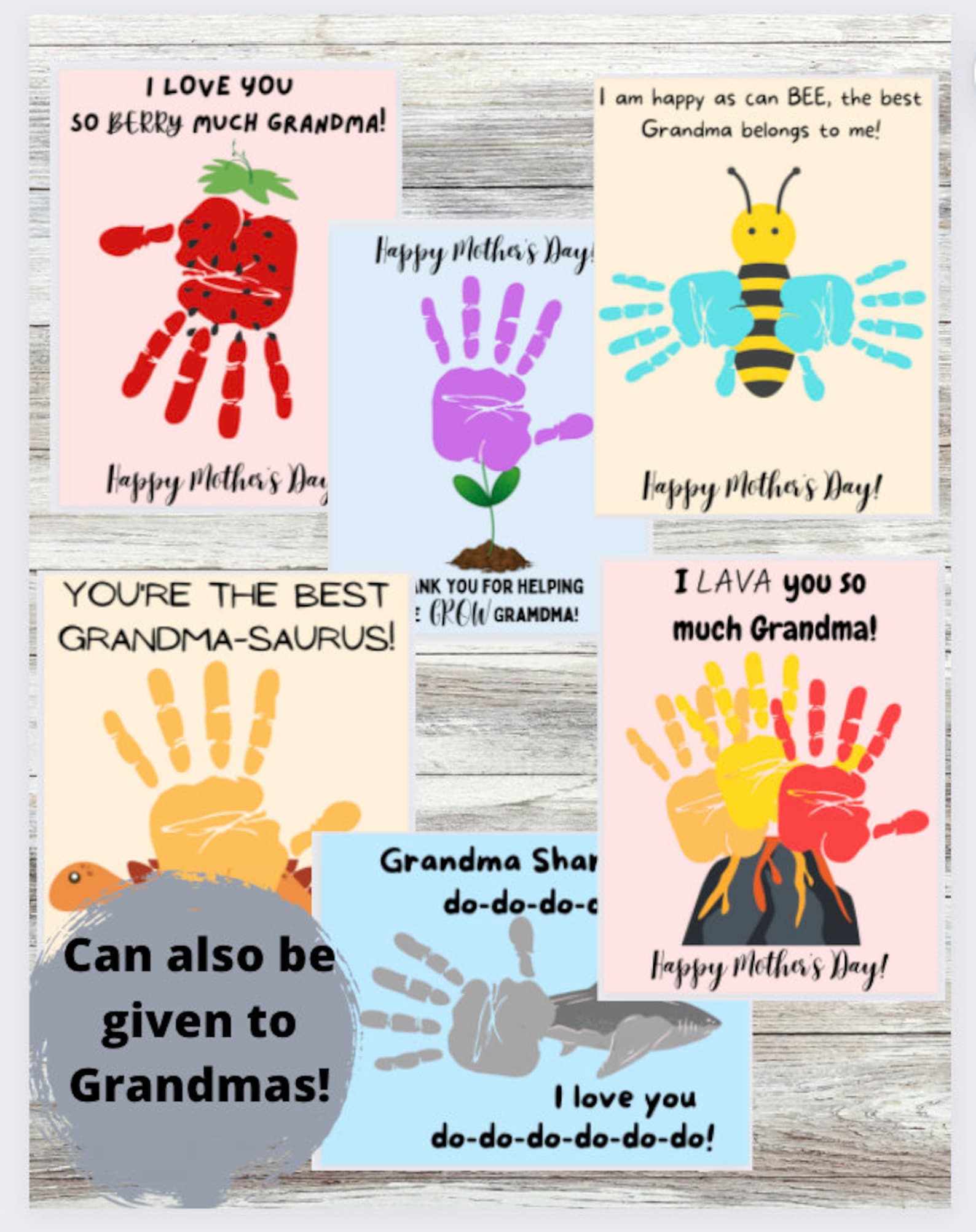 Mom Birthday/mother's Day Handprint Craft/gift for Grandma/kid's School ...