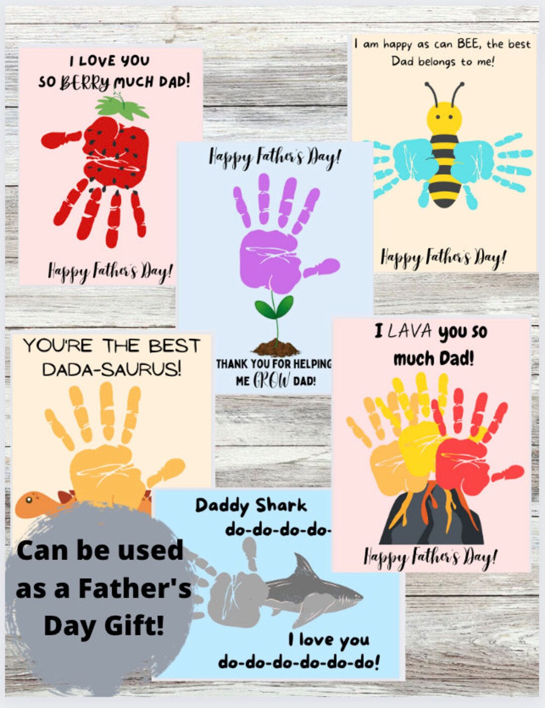 Father's Day/dad Birthday Handprint Craft/gift for Grandpa/kid's Craft ...