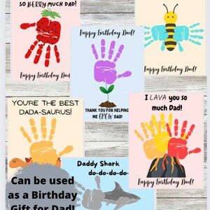 Father's Day/dad Birthday Handprint Craft/gift for Grandpa/kid's Craft ...