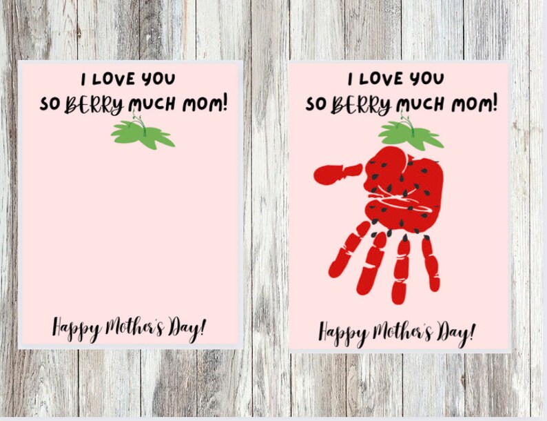 Mom Birthday/mother's Day Handprint Craft/gift for Grandma/kid's School ...