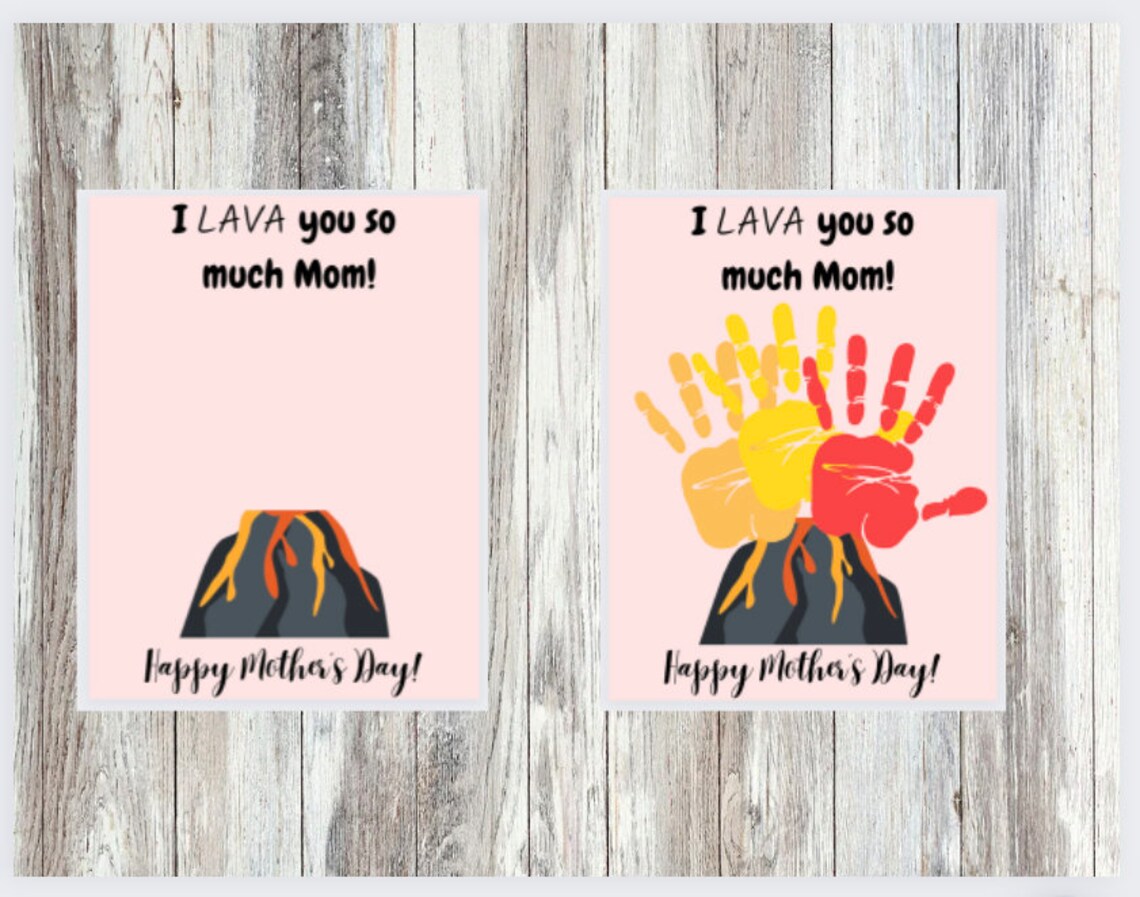 Mom Birthday/mother's Day Handprint Craft/gift for Grandma/kid's School ...