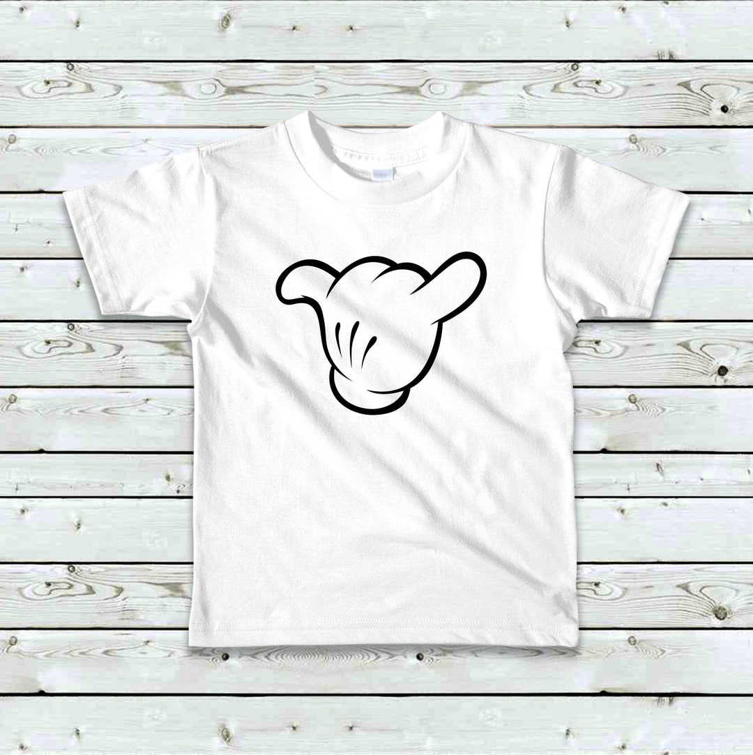 Shaka Sign Kids T-shirt: Cartoon Hand Glove, Hawaiian Aloha Shirt - Etsy