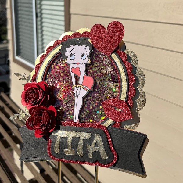Betty the Boop Cake Topper - Etsy