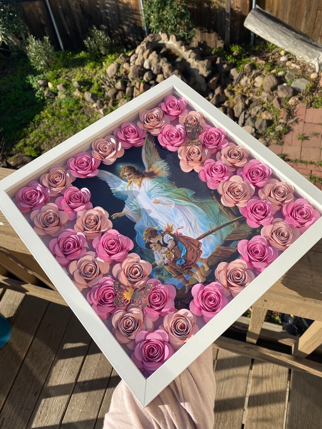 Guardian Angel Shadow Box - Etsy