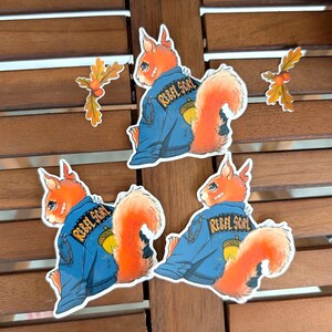 Rebel Squirrel Vinyl Sticker | Punk Decor | Alt Animal Art | Punk Rock ...