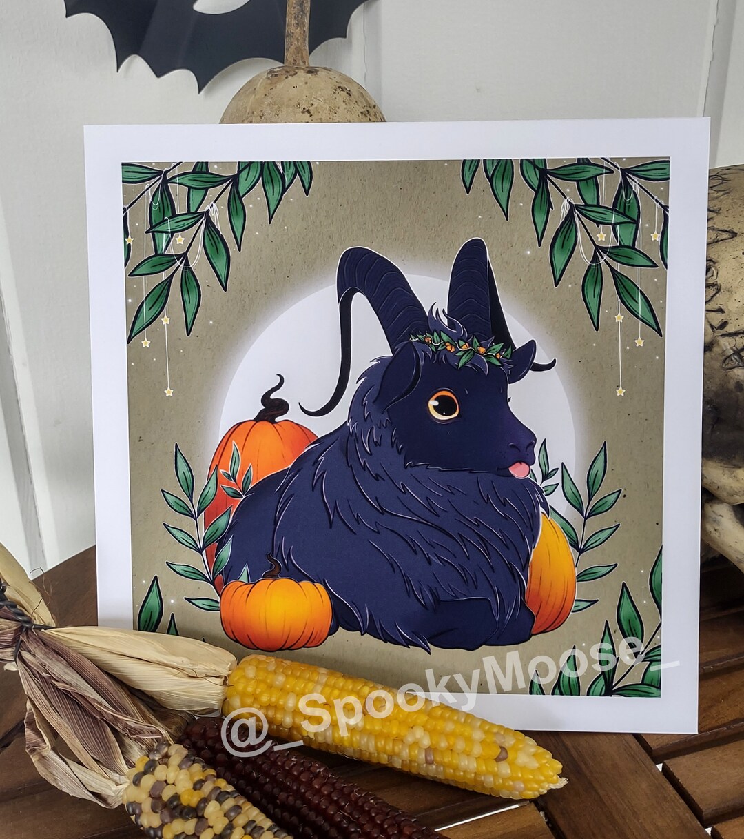 Spooky Cute Black Goat | Black Phillip | Live Deliciously | Witch ...