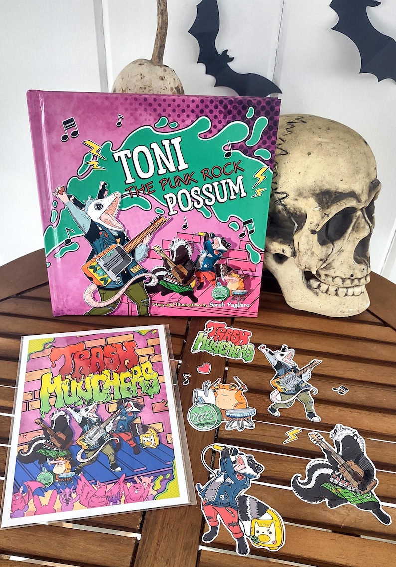 Toni the Punk Rock Possum | Hardback Children's Picture Book | Rhyming ...