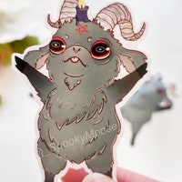Baphomet Skeleton Sticker - Etsy