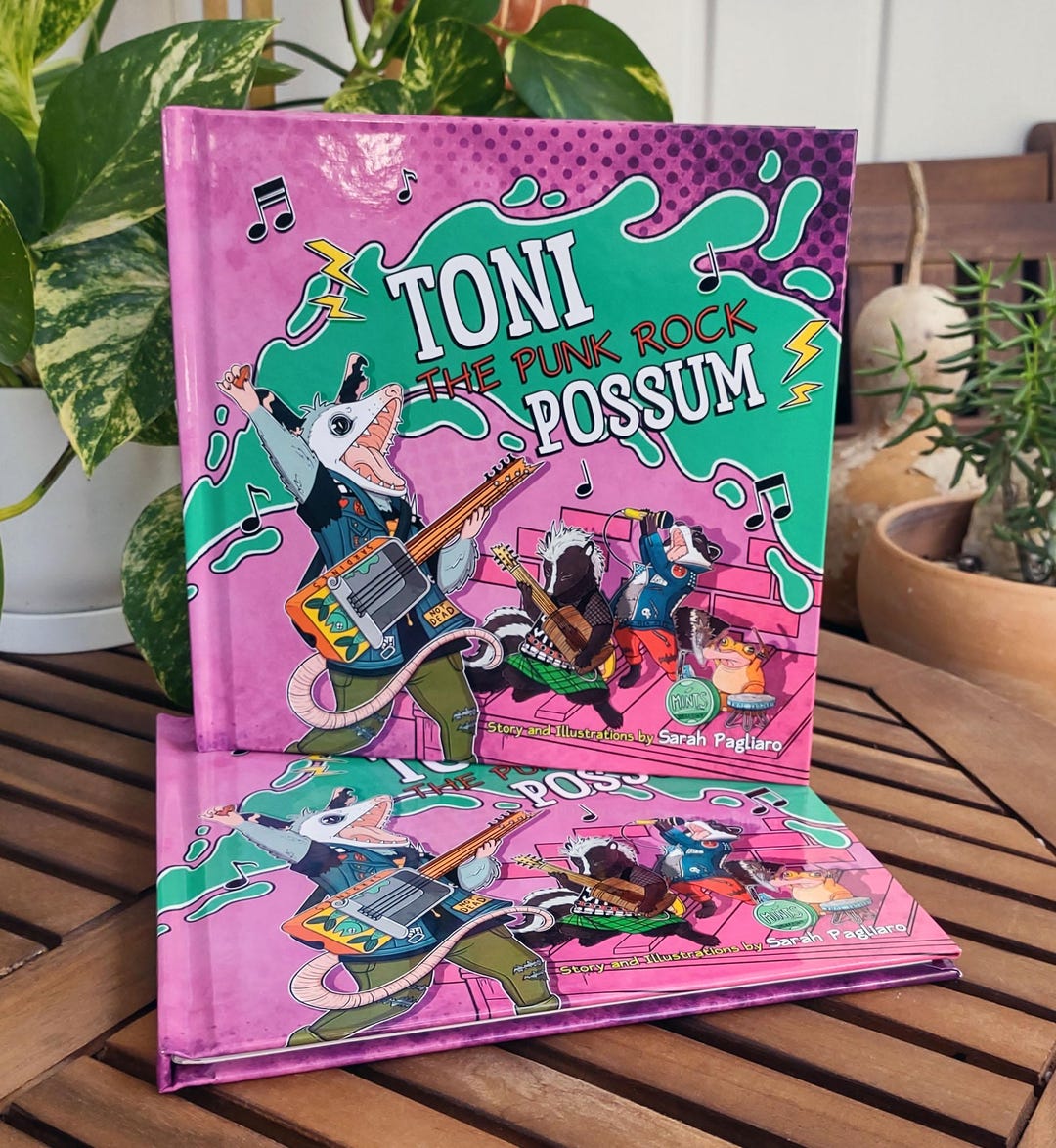 Toni the Punk Rock Possum | Hardback Children's Picture Book | Rhyming ...