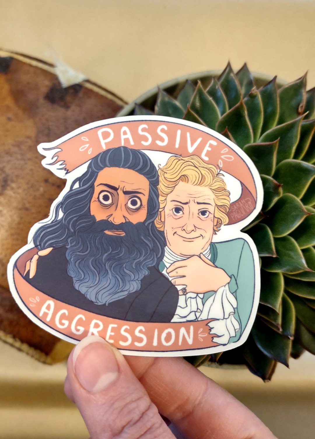 Passive Aggression Vinyl Sticker Stede and Ed Gentleman - Etsy