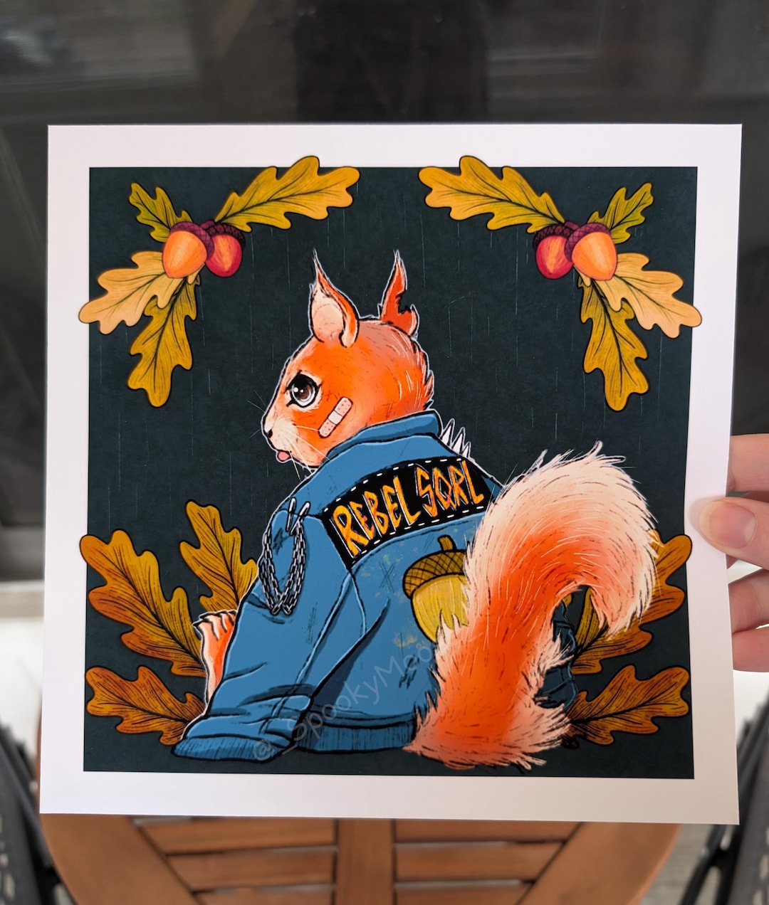 Rebel Squirrel Art Print | Punk Decor | Alt Animal Art | Punk Rock ...