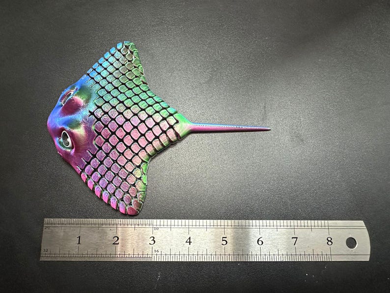 3d Printed Stingray Fish, 3D Articulated Fish, Cute Fidget Toy, Manta ...