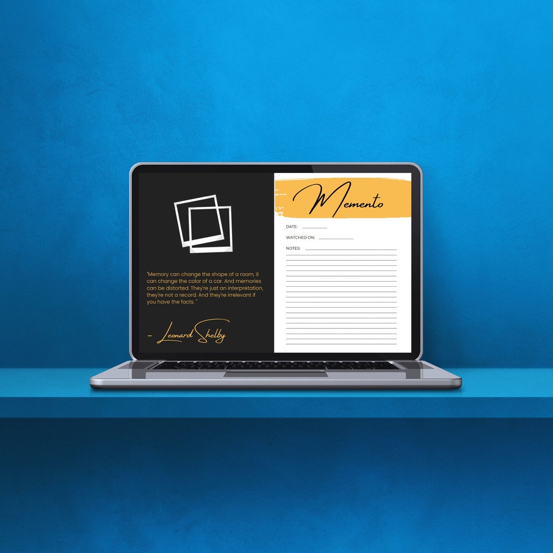 DIGITAL Logbook - Christopher Nolan's Filmography - Etsy