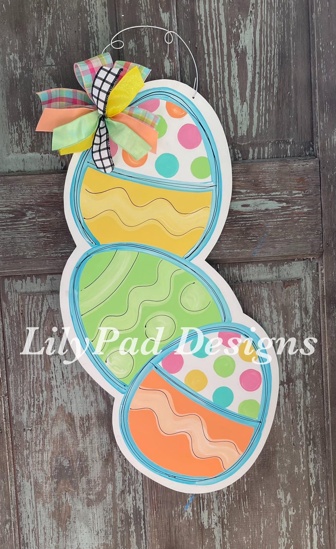 Stacked Easter Eggs Template - Etsy