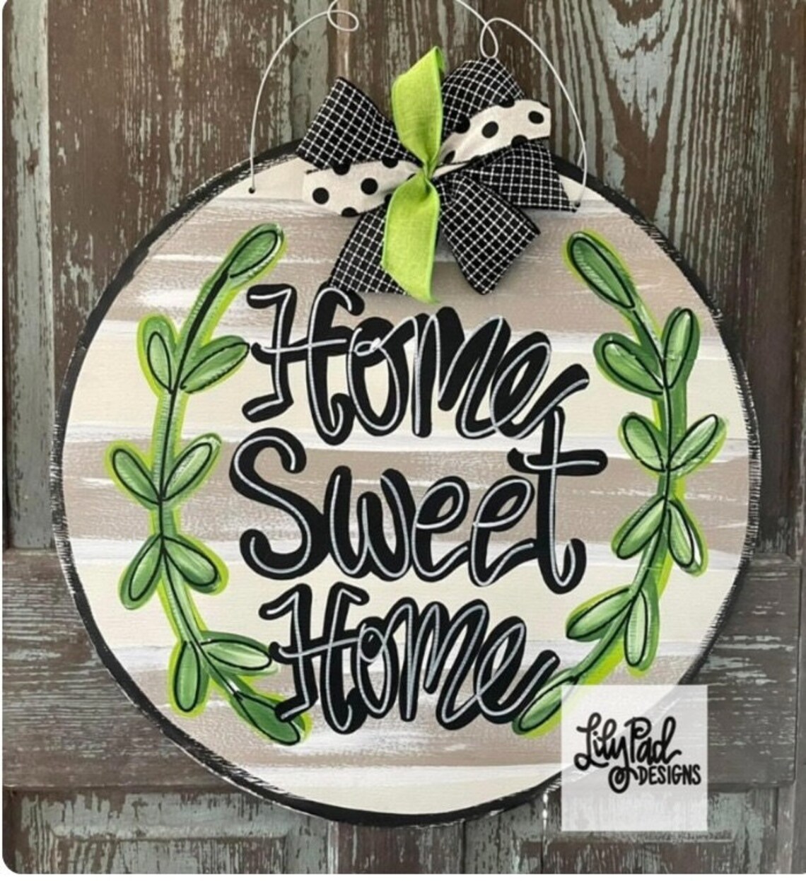 Home Sweet Home Round Template - Etsy