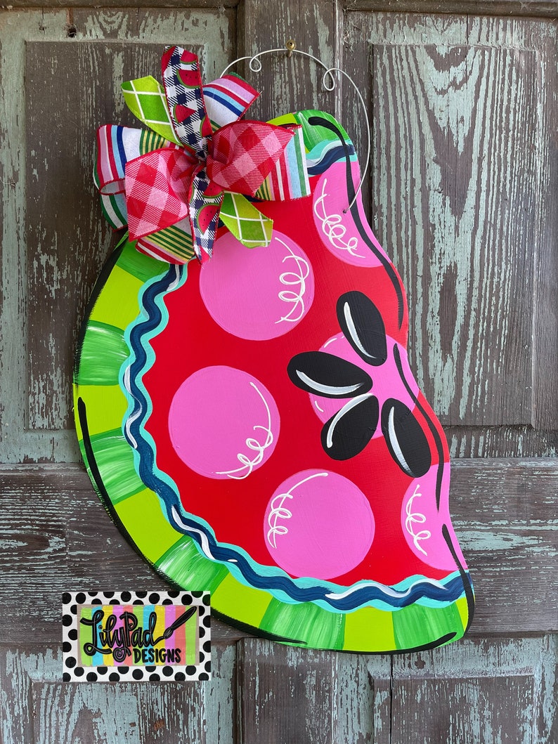 Door Hanger Template watermelon Slice - Etsy