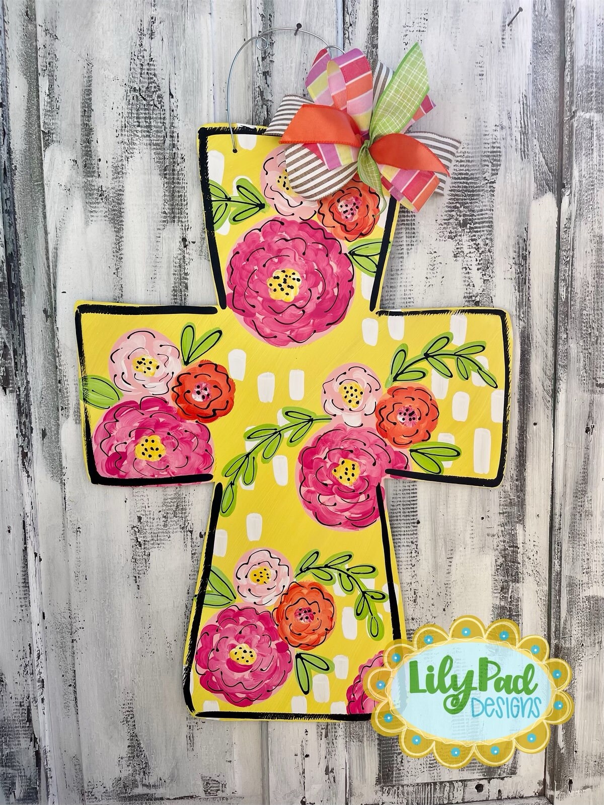 Floral Cross Template - Etsy