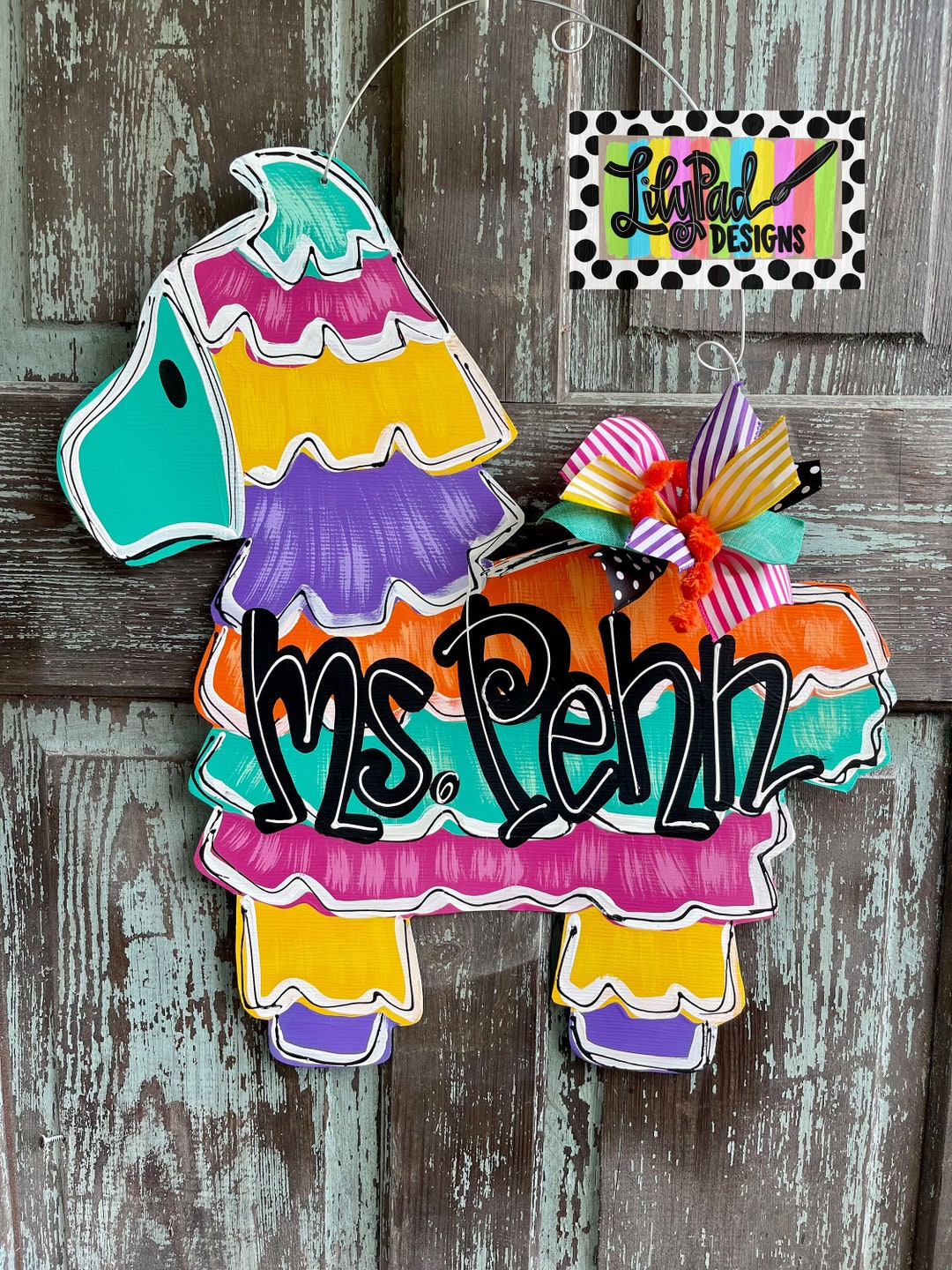 Piñata Door Hanger Template - Etsy