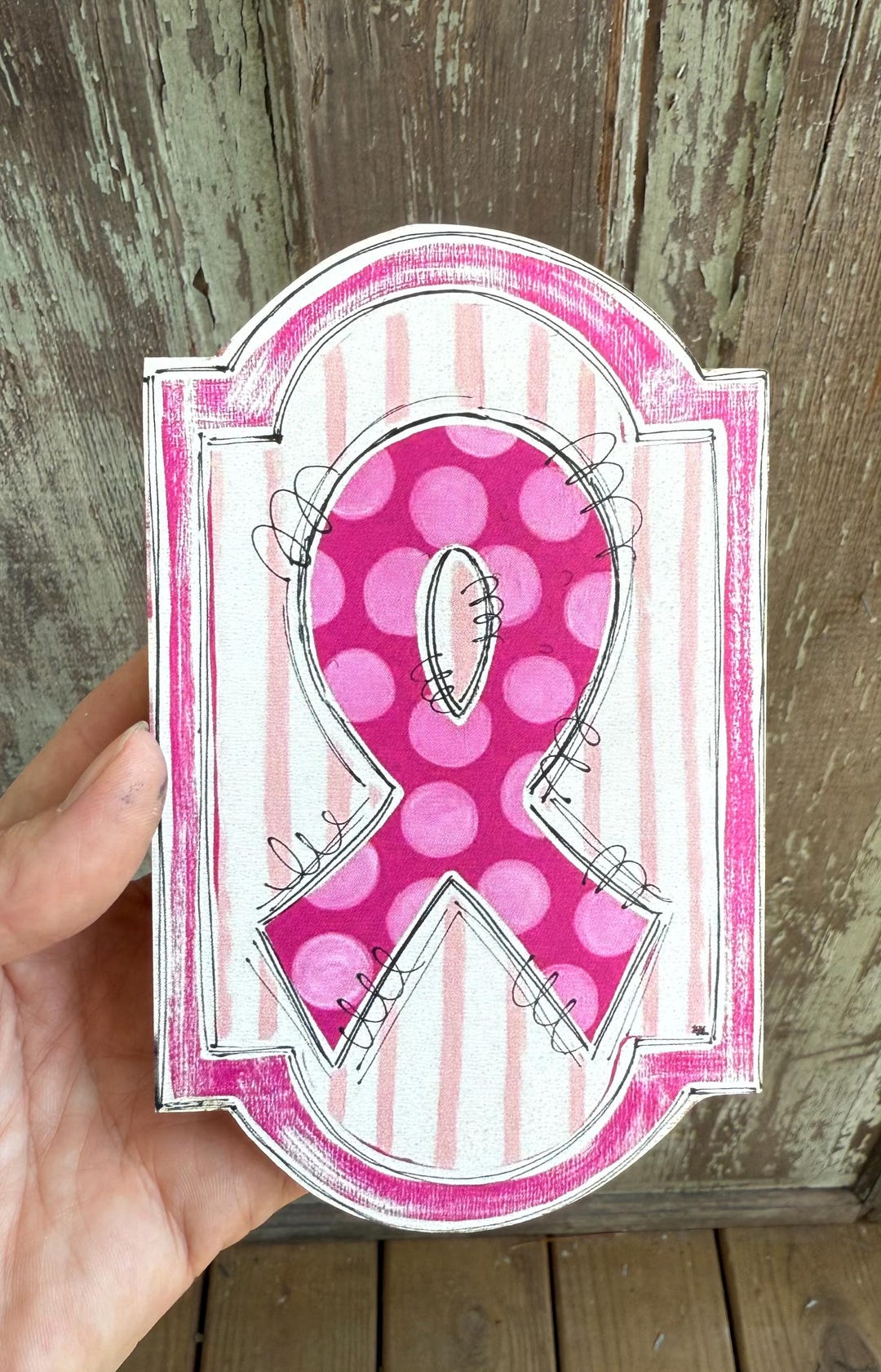 Pink Breast Cancer Awareness Ribbon “lilypad Little” Attachment - Etsy
