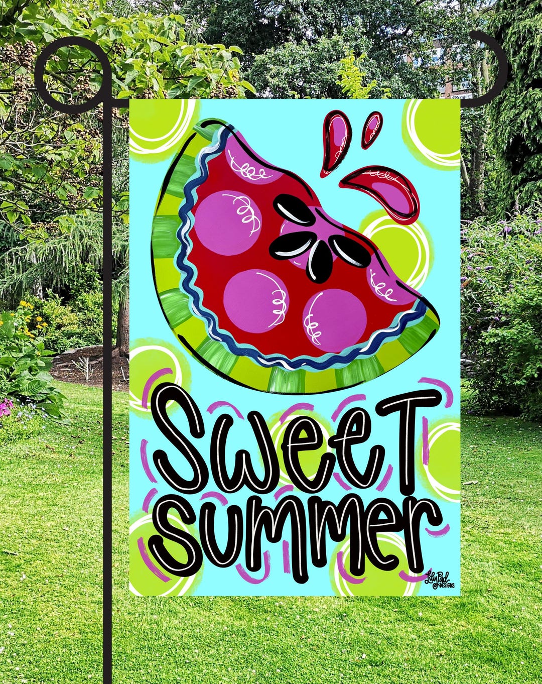 Sweet Summer Watermelon Slice Garden Flag - Etsy