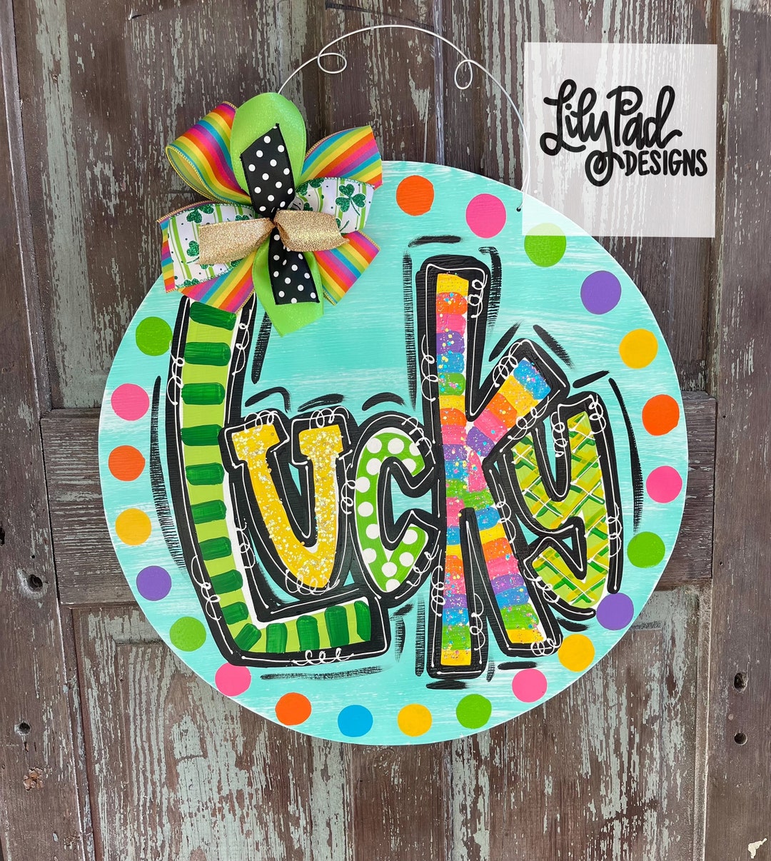 Lucky Door Hanger - Etsy