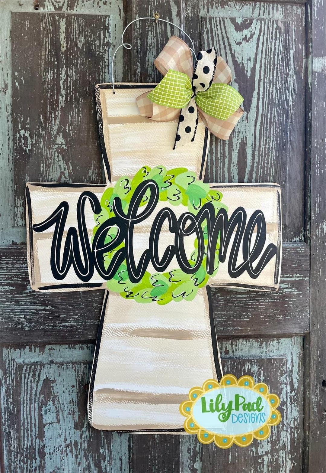 Farmhouse Cross Door Hanger - Etsy