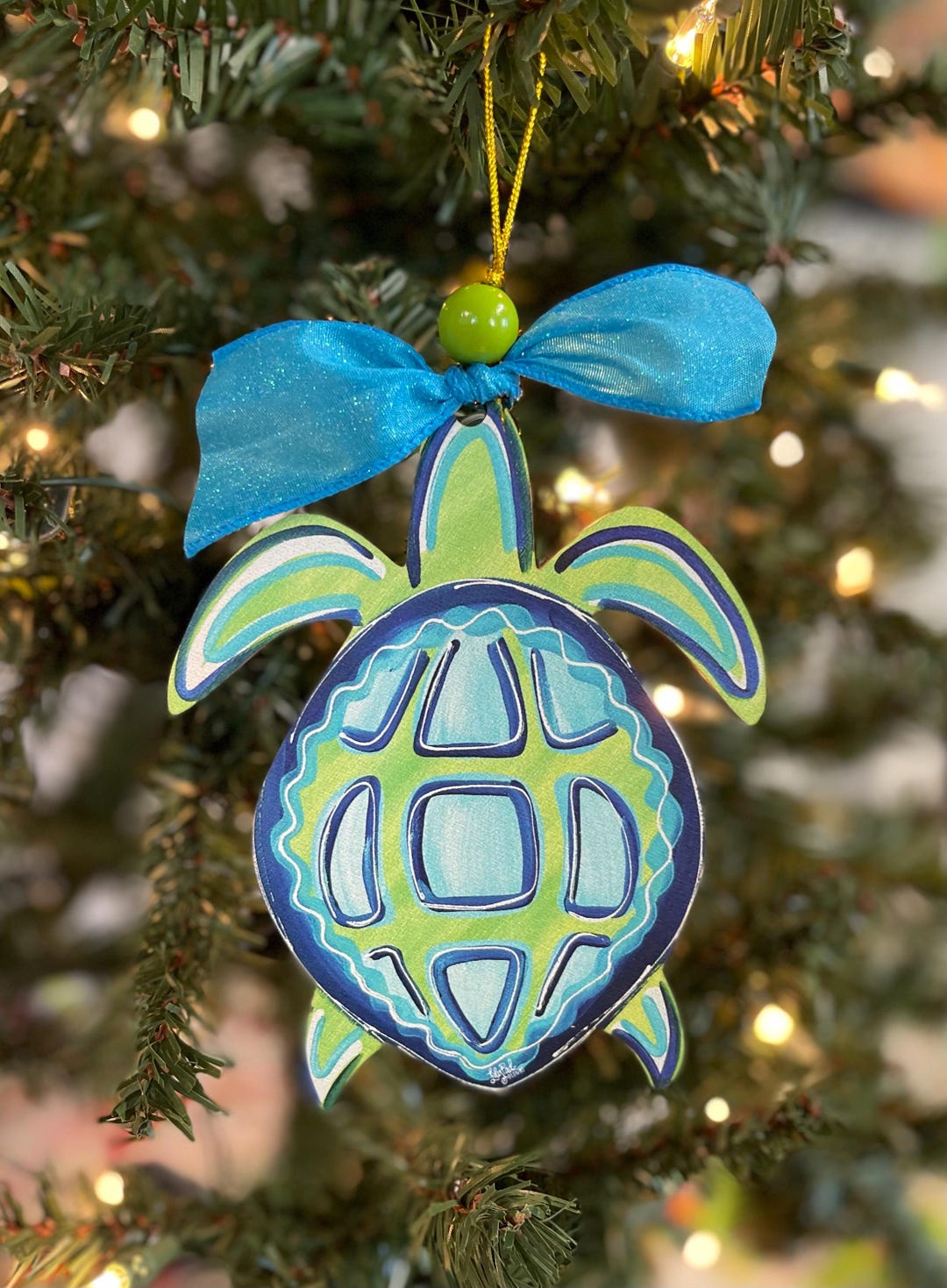 Sea Turtle Ornament - Etsy