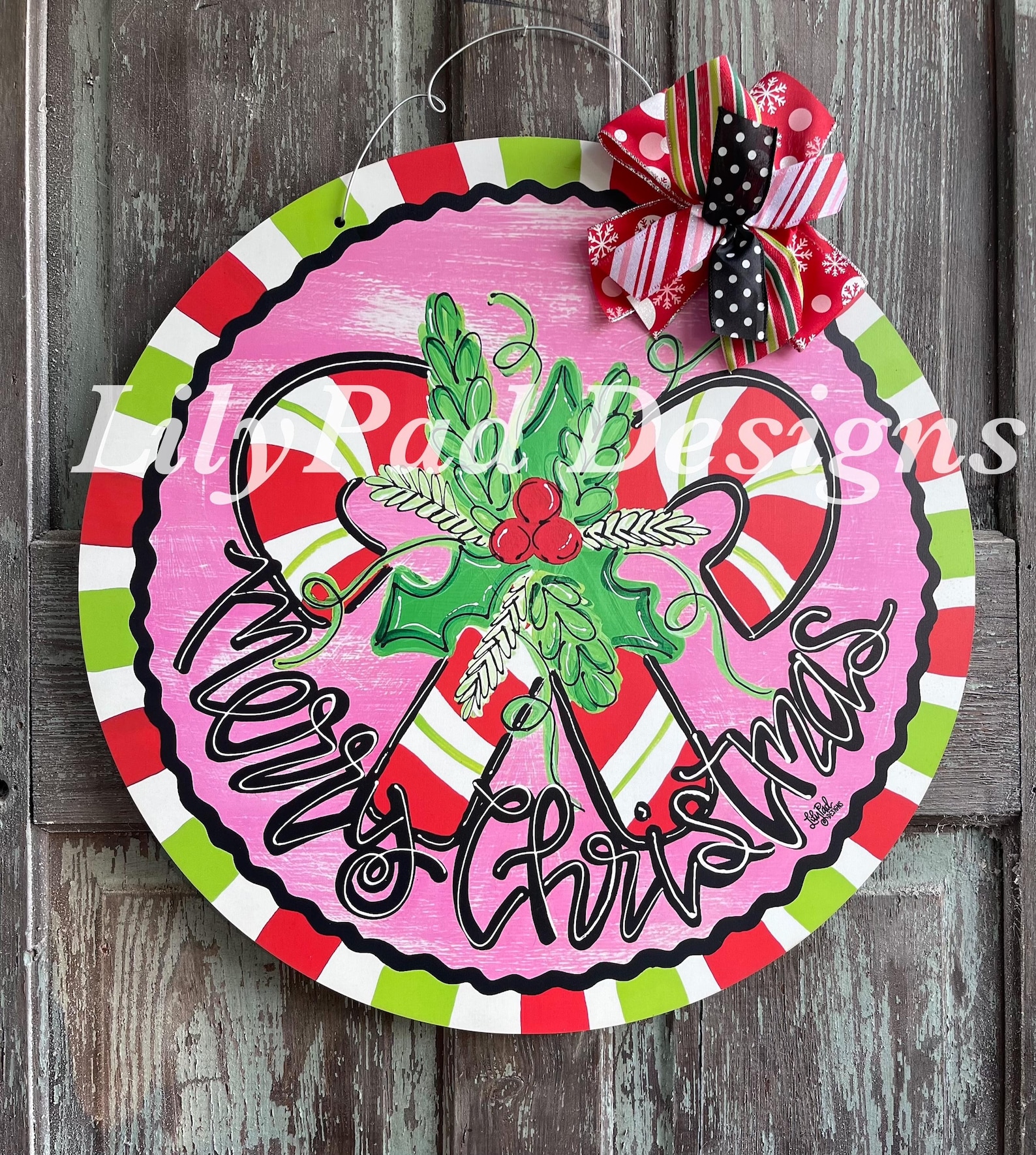 Door Hanger Template -MC Candy Canes - Etsy