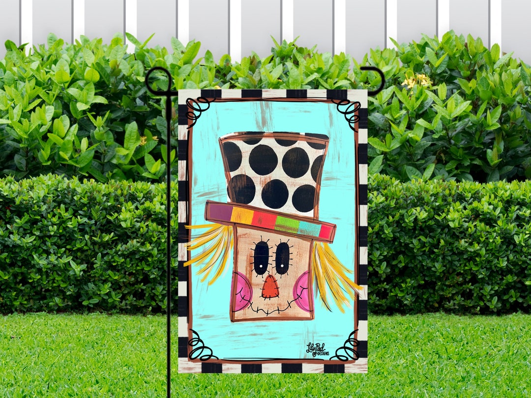 Scarecrow Garden Flag - Etsy