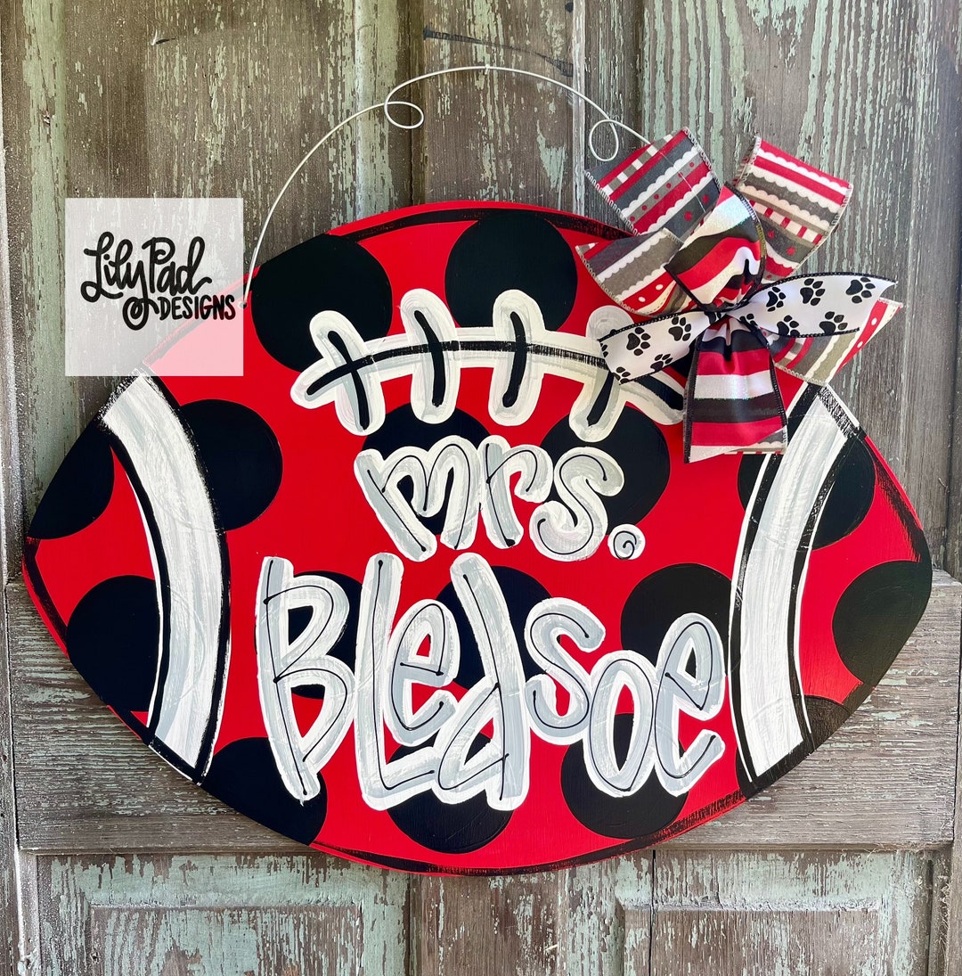 HAND PAINTED Team Spirit Football - Etsy