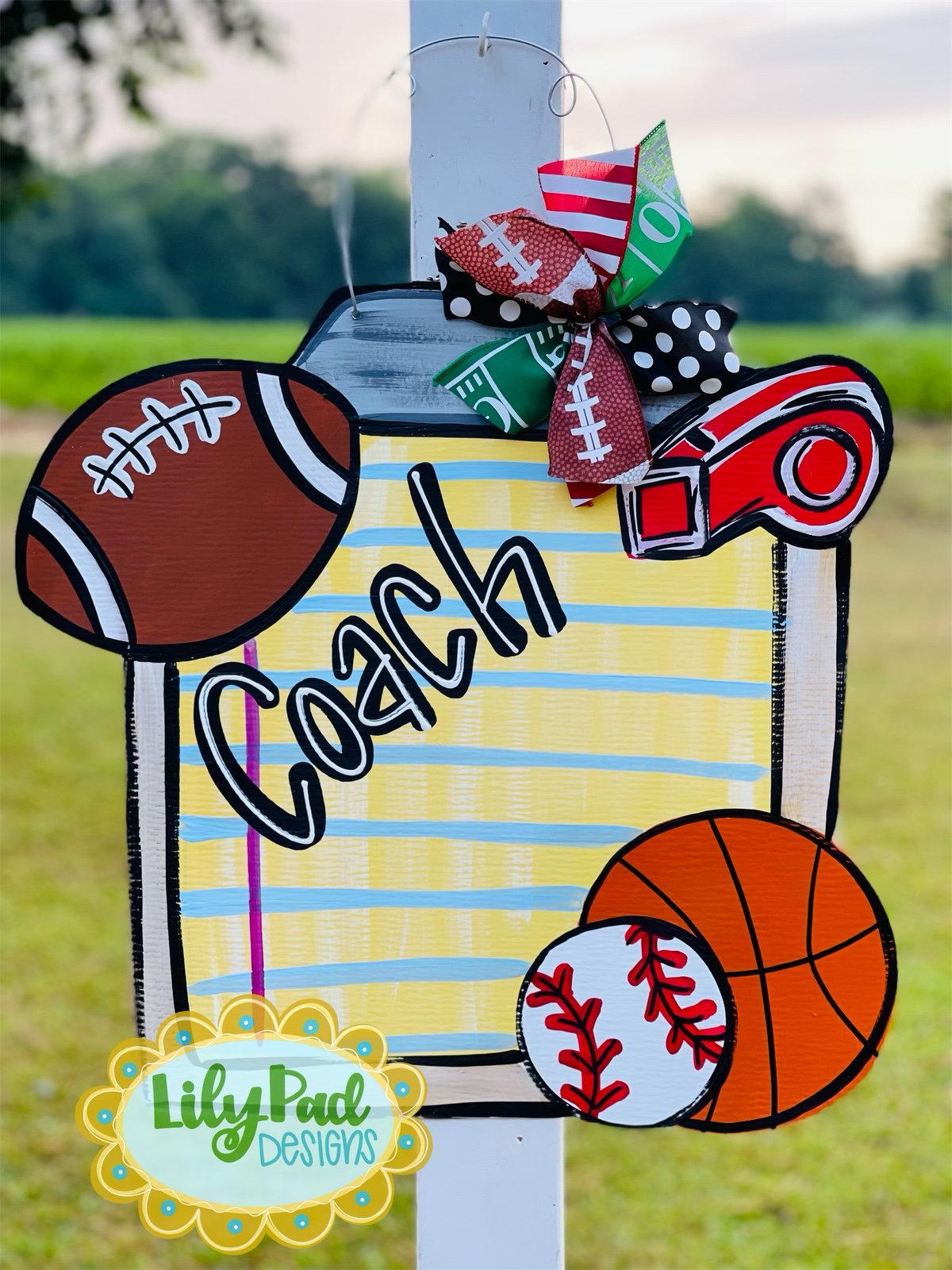 Door Hanger Template -coach - Etsy