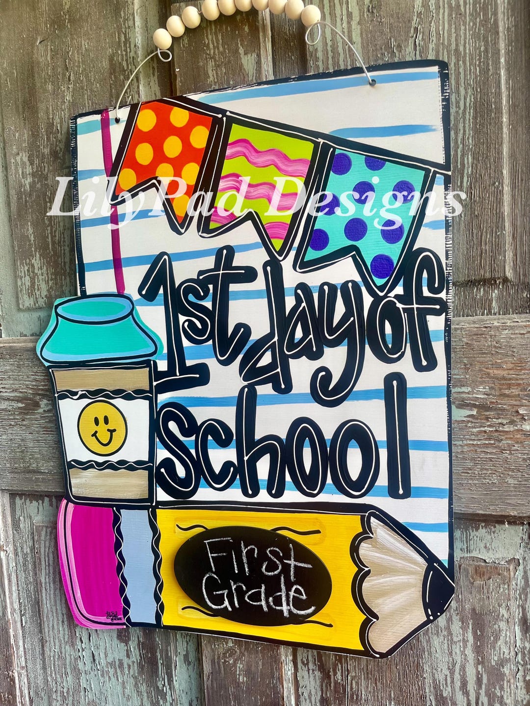 Back to School Door Hanger With Chalkboard Attachment - Etsy