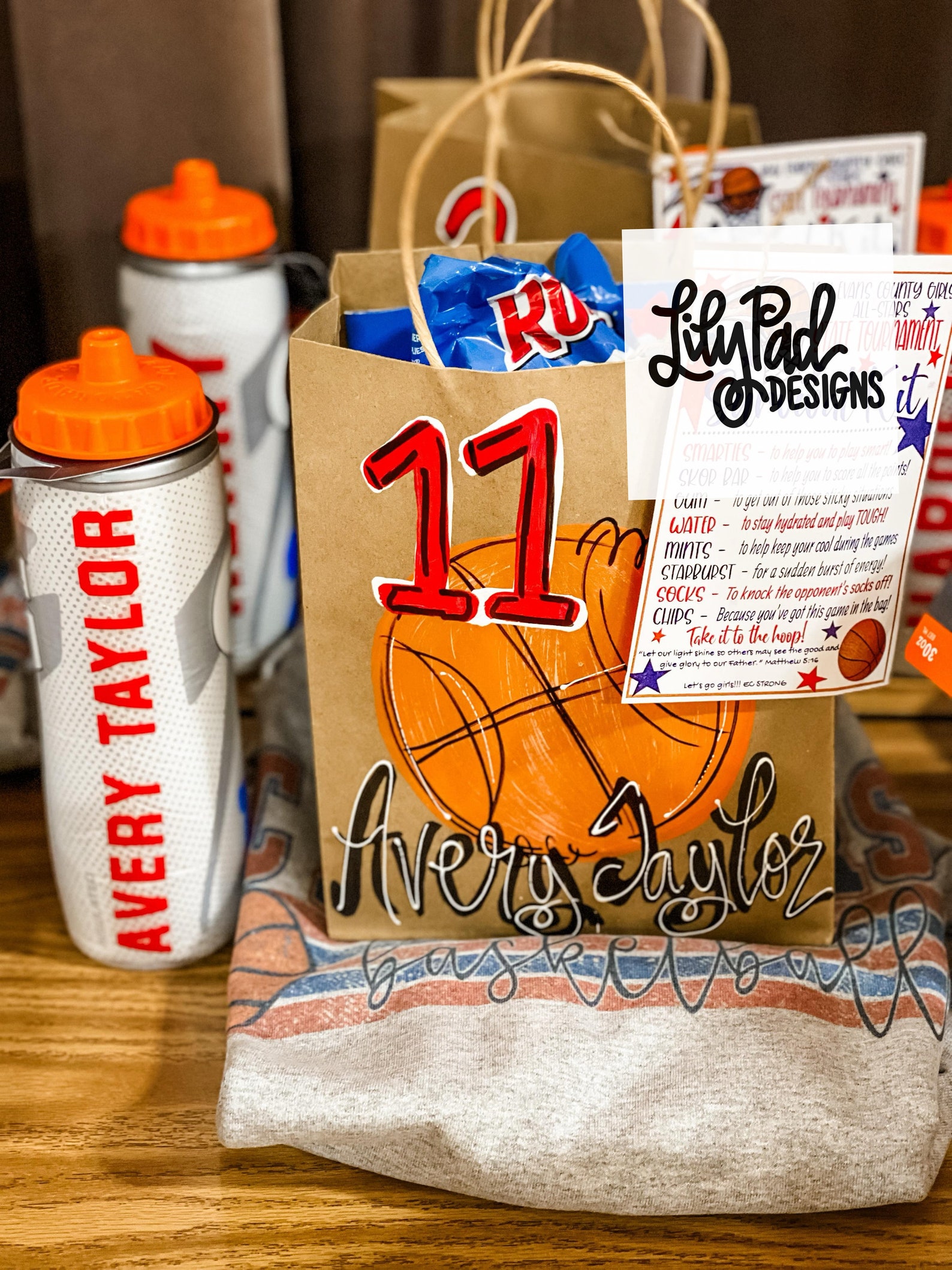 Basketball Gift Bag (message Me for a 10% Discount Code If You Are ...