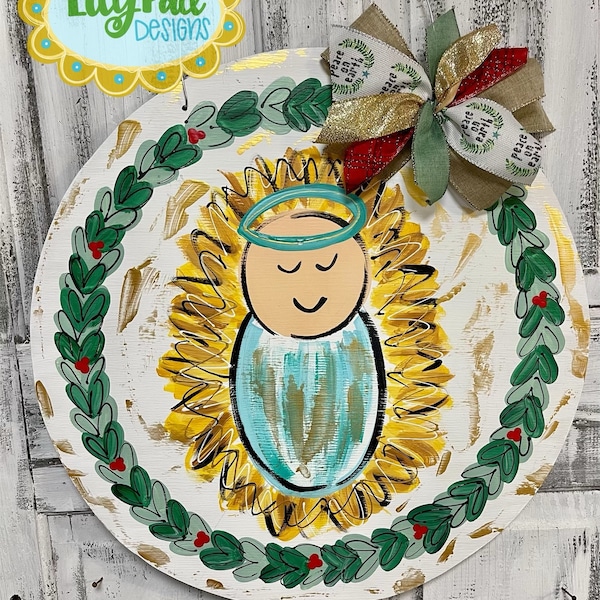 Baby Jesus Wreath - Etsy