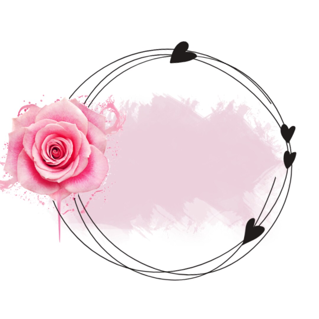 Pink Logo Background PNG | Clip Art - Etsy UK