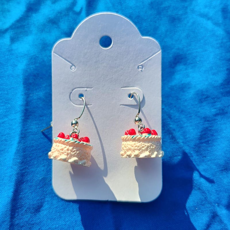 Cake Earrings - Etsy