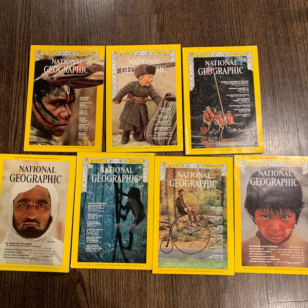 National Geographic Magazines - Etsy