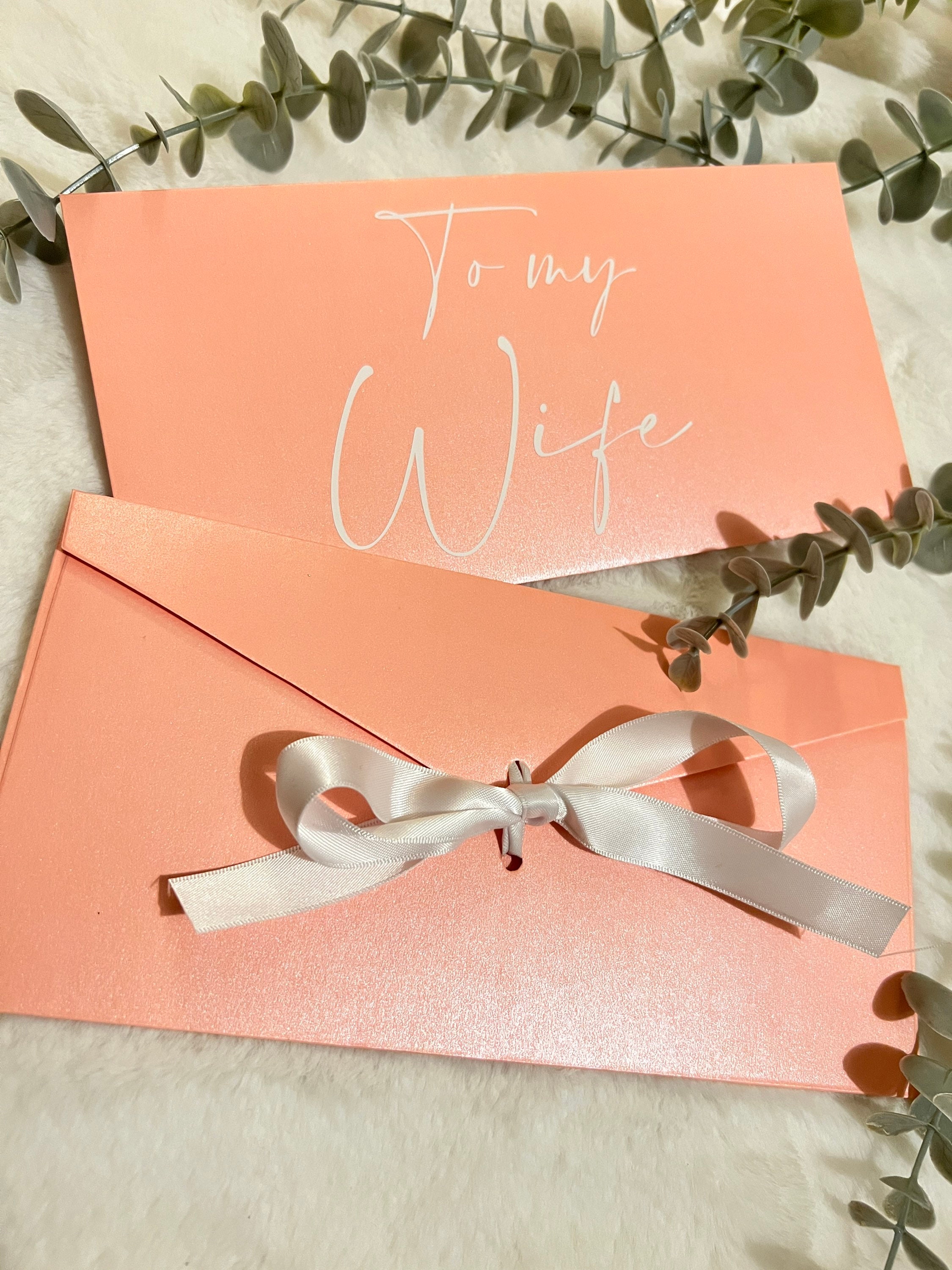 Personalised Gift Envelope With Ribbon Voucher Envelope - Etsy UK