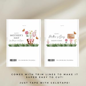 Mothers Day Download Chocolate Bar Wrapper Mother’s Day Gift Grandmas ...