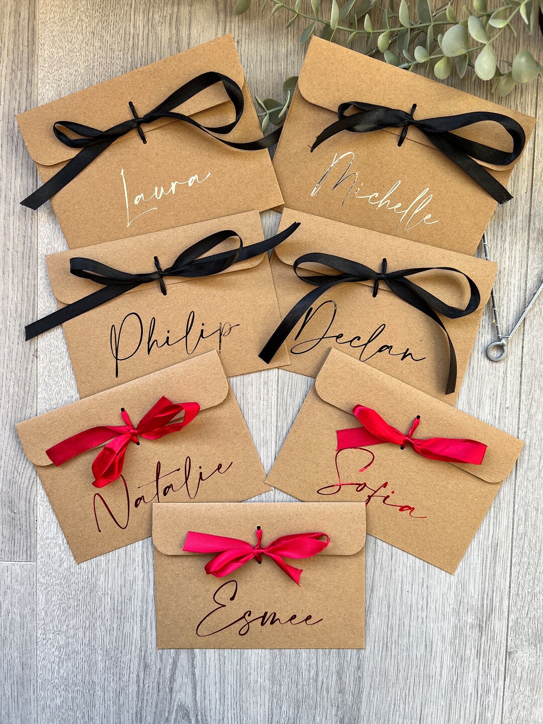 Personalised Money/voucher Envelope With Ribbon, Voucher Envelope ...