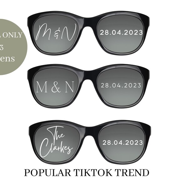 Wedding Decal For Sunglasses Etsy 2105