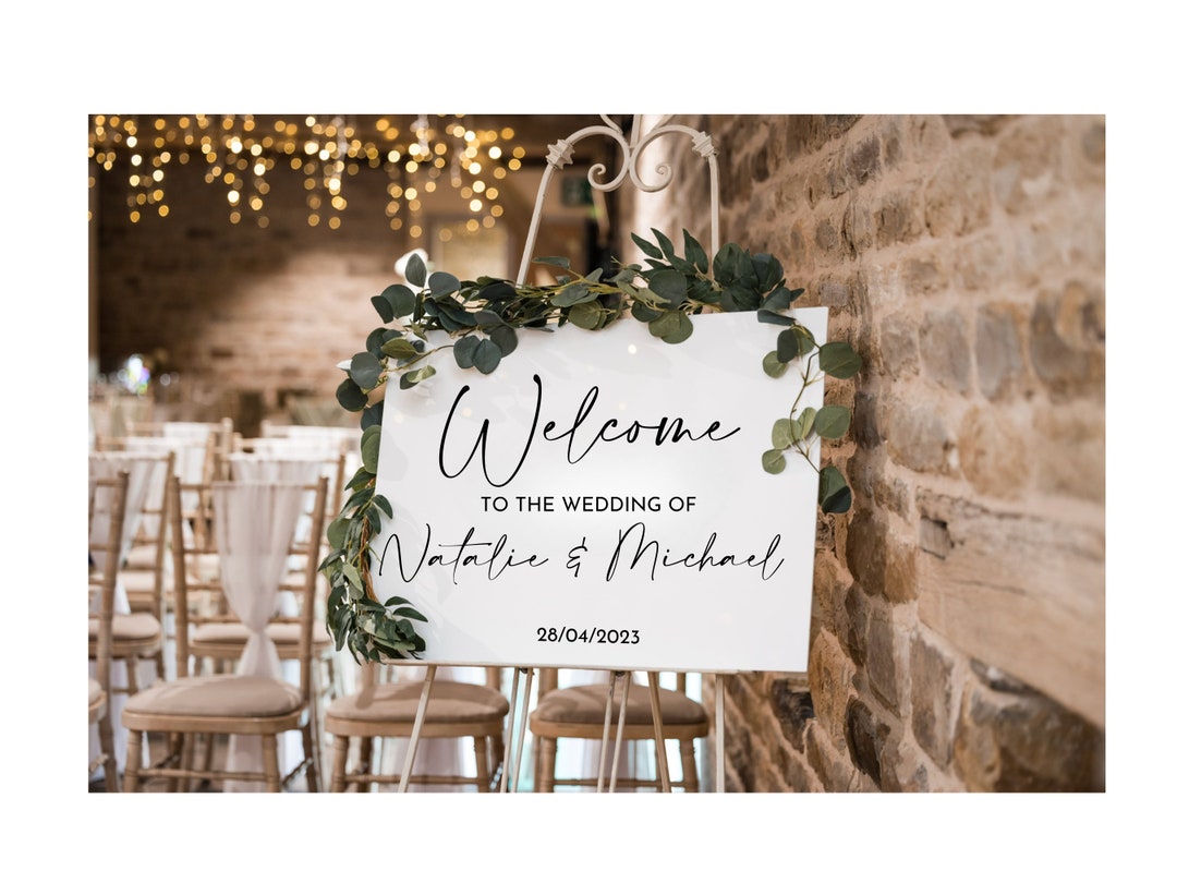 DIY Custom Vinyl Sticker Welcome Sign Stickers Vinyl Lettering Event ...