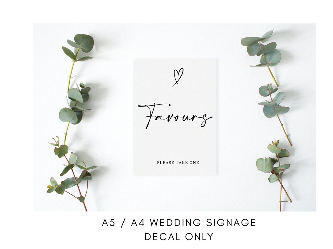 Wedding Reception Table Sign DIY Custom Vinyl Sticker Wedding Signage ...