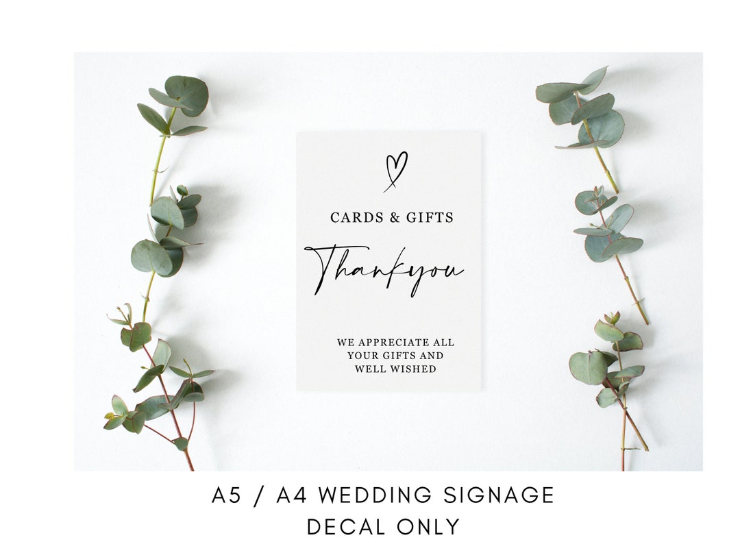 Wedding Reception Table Sign DIY Custom Vinyl Sticker Wedding Signage ...