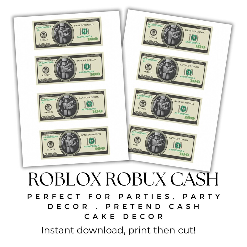 Robux for Party - Etsy