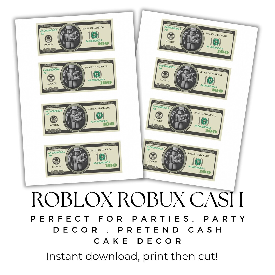 Robux,roblox,digital Download, Roblox Birthday, Roblox Birthday Cake ...