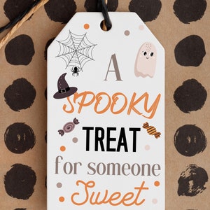 Halloween Favor Tags, Trick or Treat Tags, Printable Halloween Treat ...