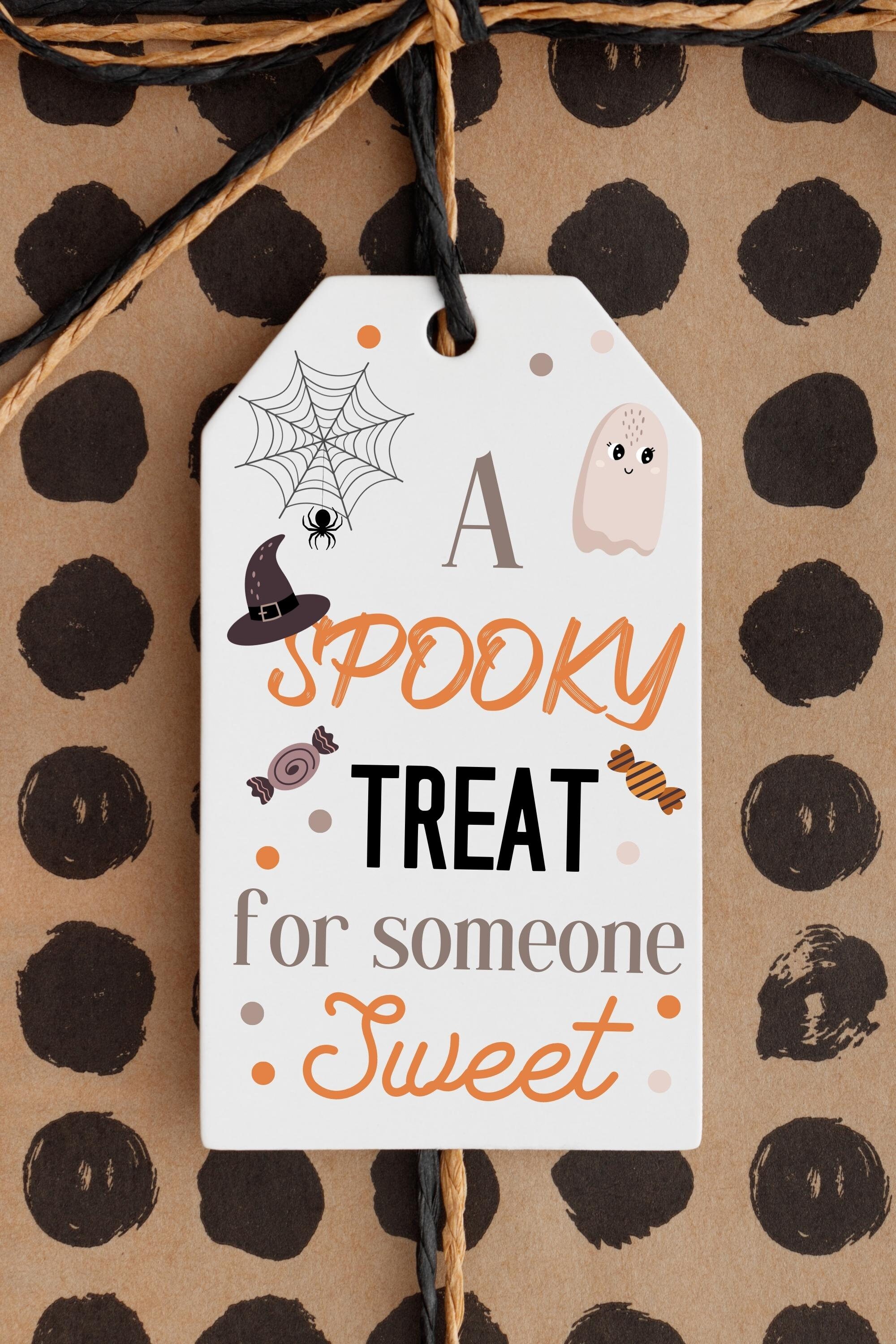 Halloween Favor Tags Trick or Treat Tags Printable Halloween - Etsy